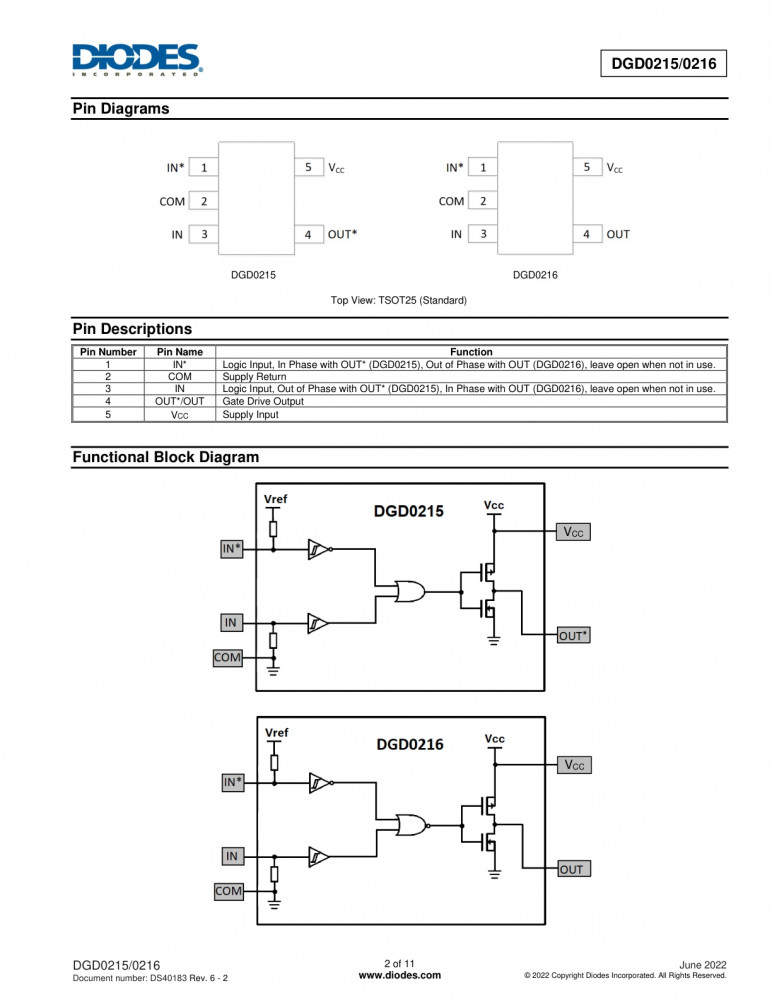 DGD0215WT-7 datasheet page 2
