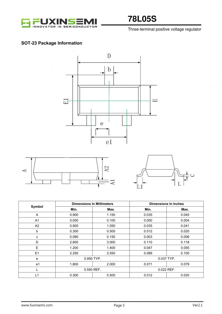 78L05S datasheet page 3