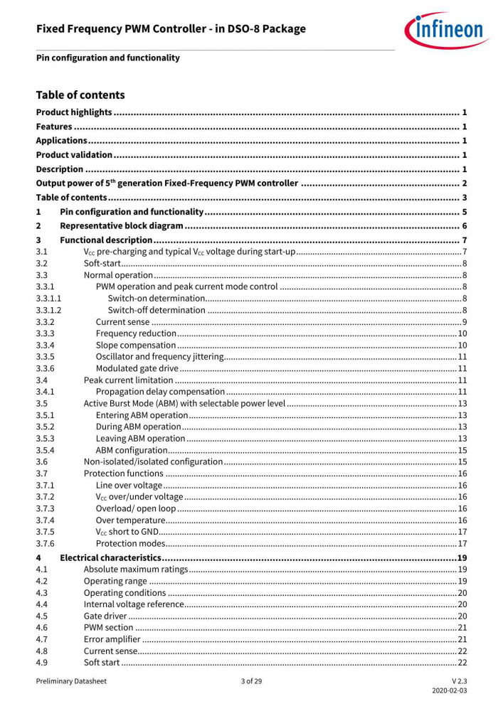 ICE5ASAG datasheet page 3