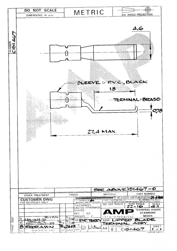 TE Connectivity 151467 drawing preview