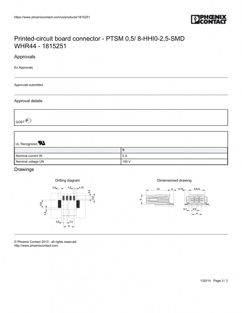 Phoenix Contact 1815251 technical document page 3