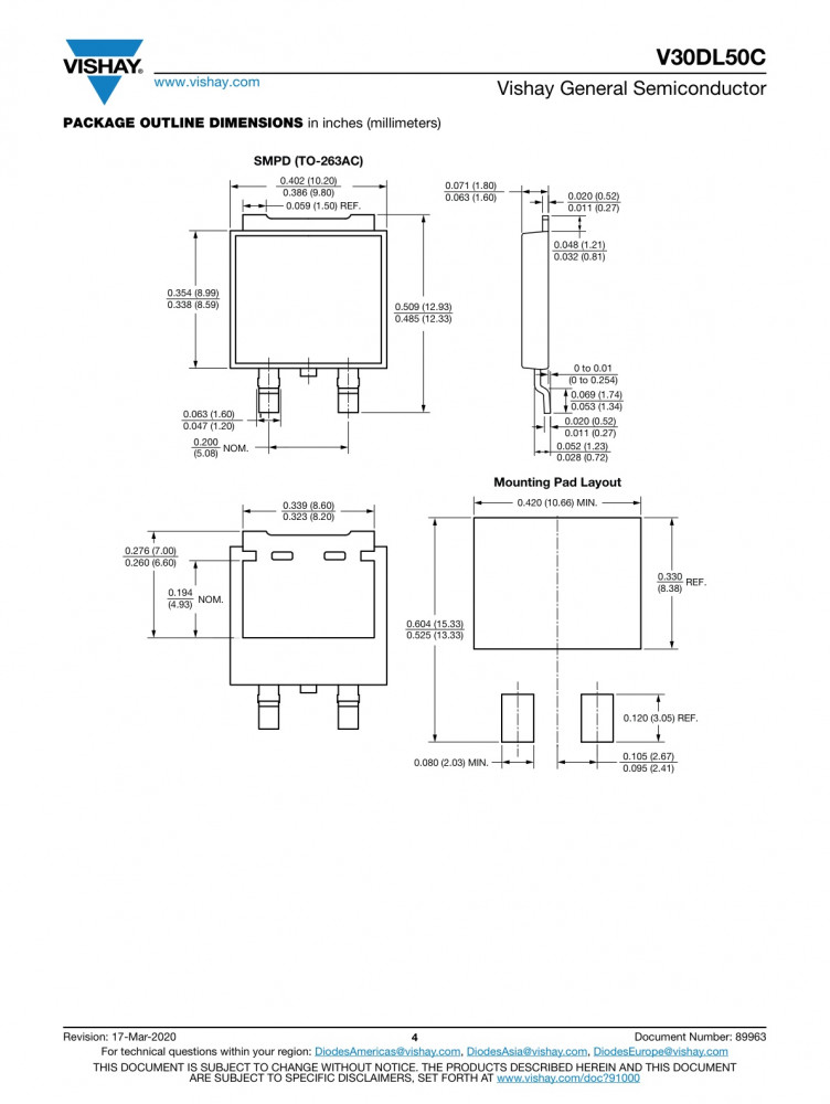 V30DL50C datasheet page 4