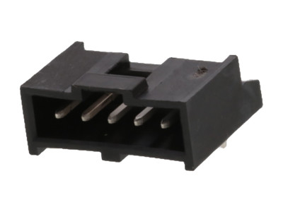 C-Grid III PCB Header, 2.54mm Pitch, Through Hole, Single Row, Vertical, Shrouded, 5 Circuits, Tin (Sn) Plating