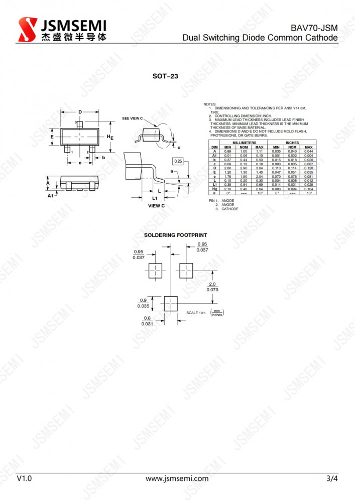 BAV70-JSM datasheet page 3