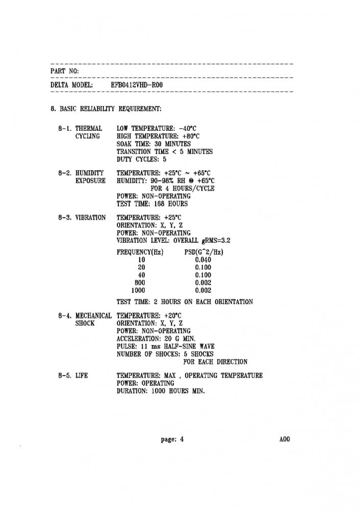 EFB0412VHD-R00 specification page 4