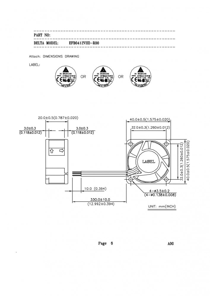 EFB0412VHD-R00 specification page 6