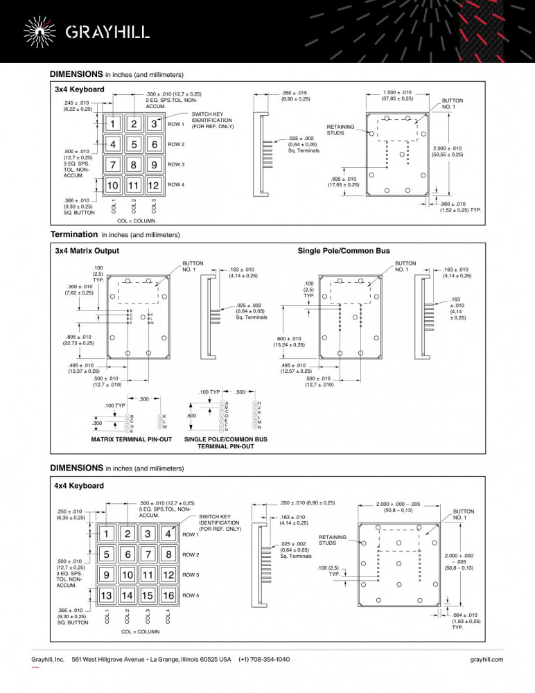 Grayhill Series 87 documentation page 3