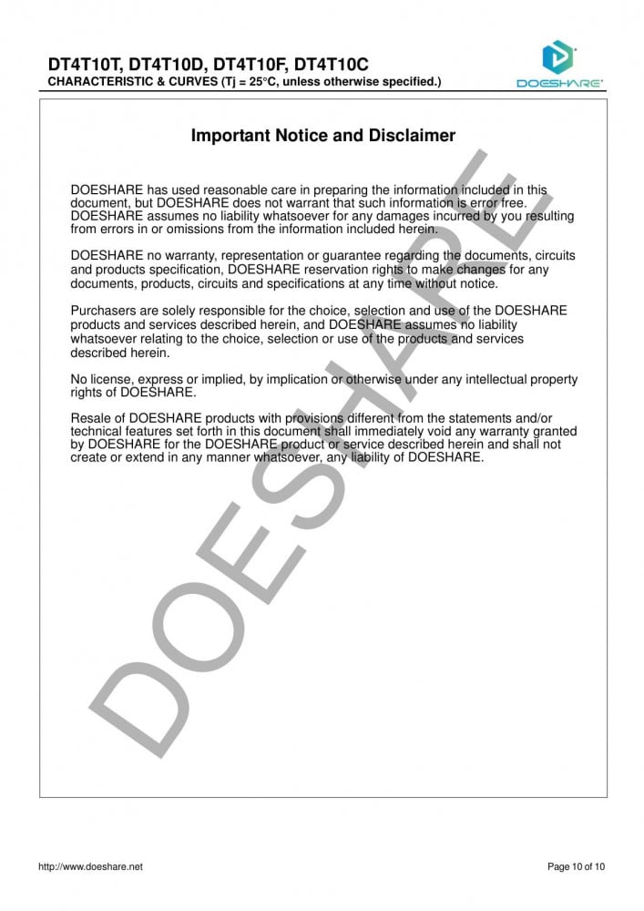 DT4T10T-CH datasheet page 10