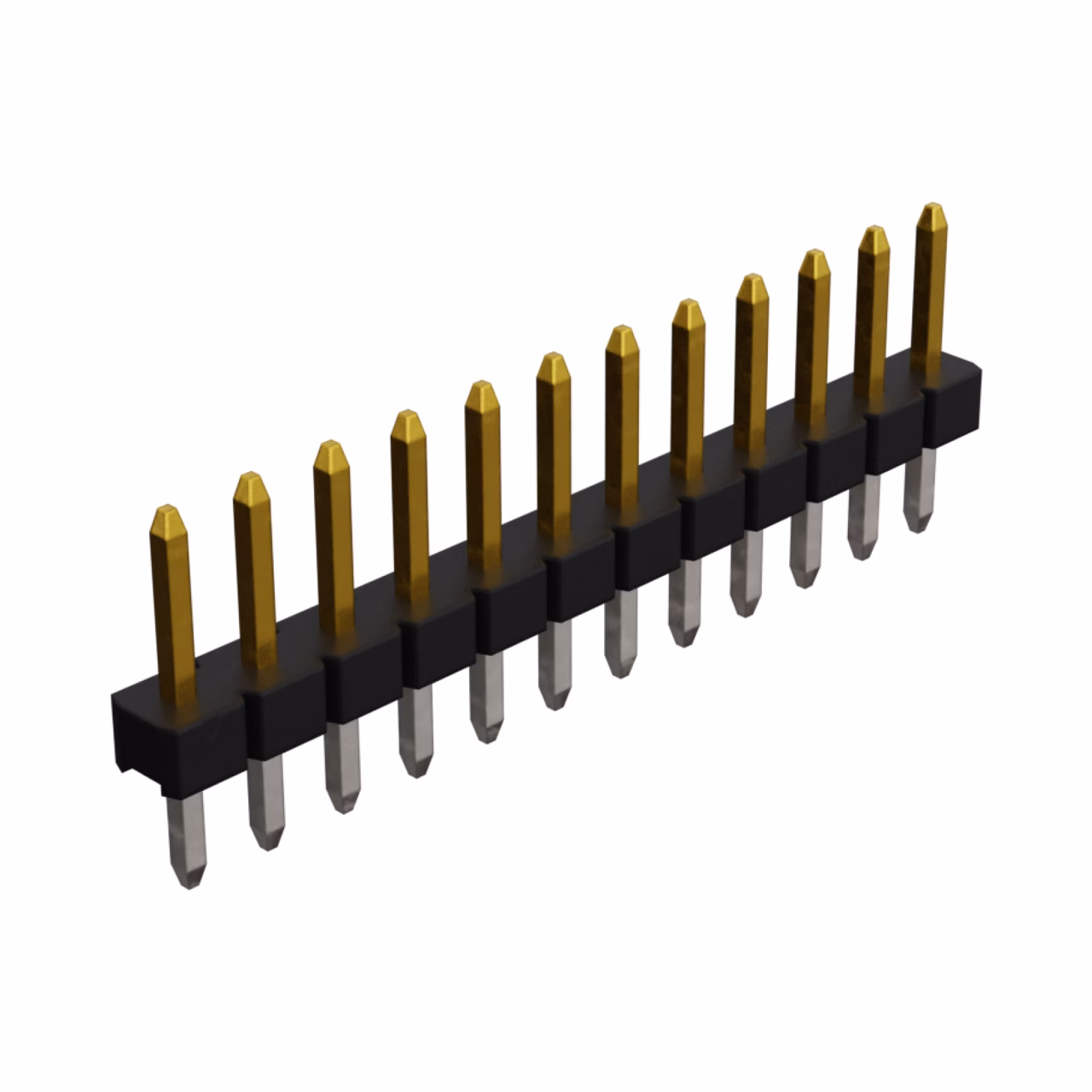 2.00mm Pitch Milli-Grid Header, Vertical, Through Hole, Breakaway, 12 Circuits, 0.50µm Gold (Au) Plating, Mating Pin Length 4.00mm, Tail Length 2.70mm, Lead-Free for sale