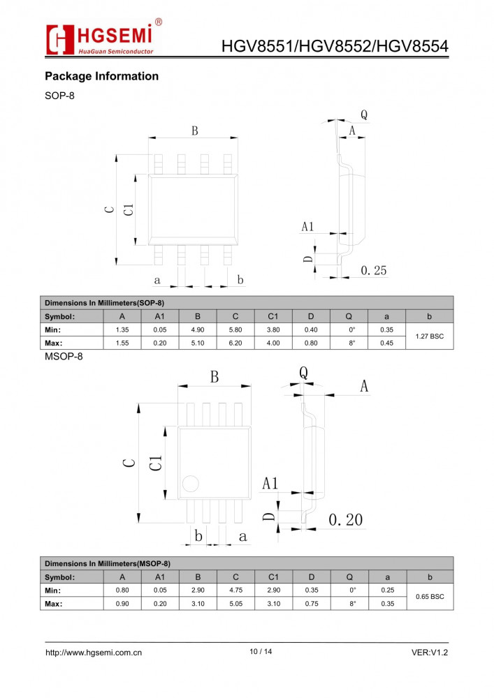 HGV8552MM/TR datasheet page 10