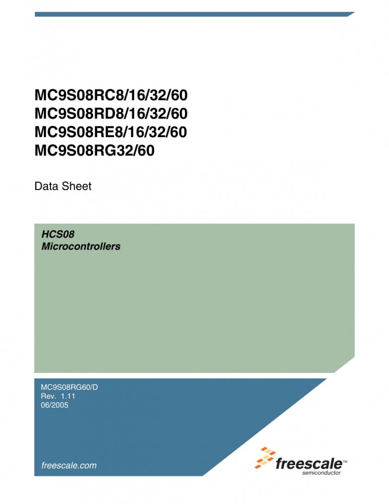 MC9S08RD8CDWE datasheet page 1