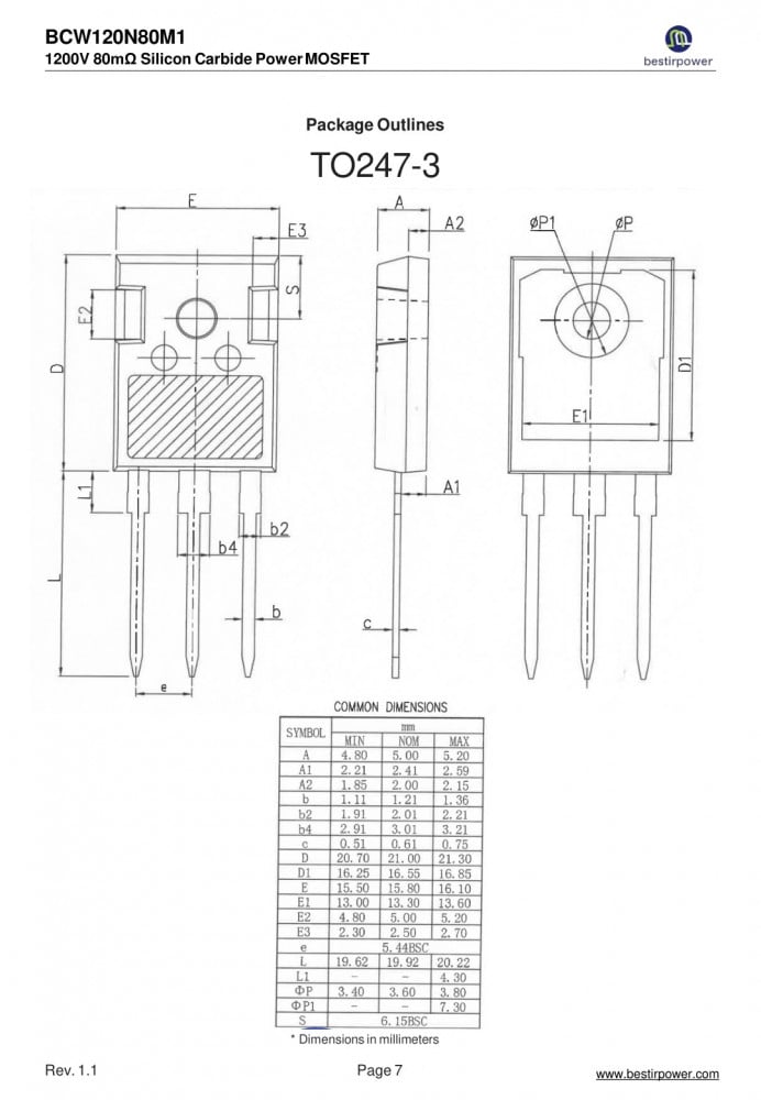 BCW120N80M1 datasheet page 7