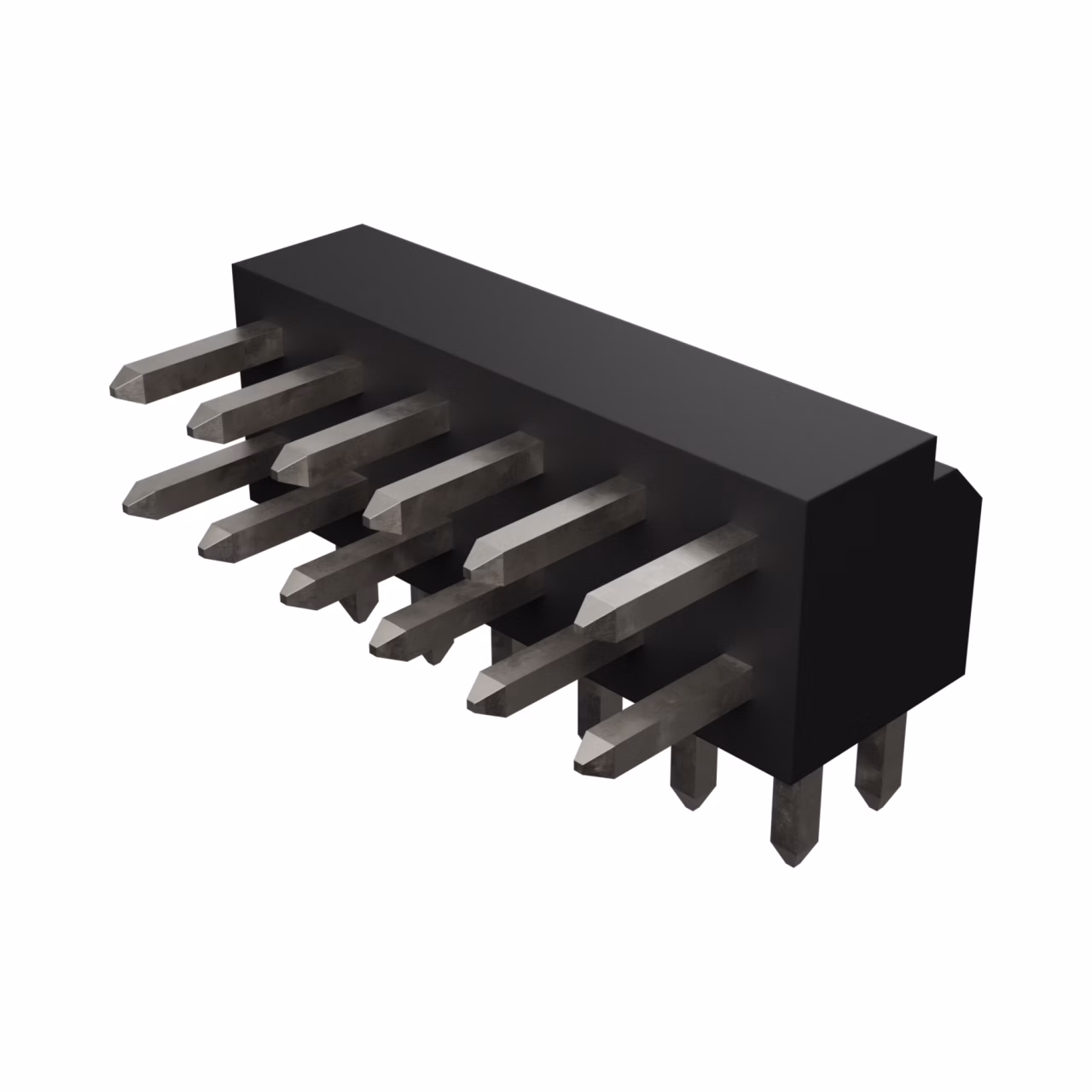 2.00mm Pitch Milli-Grid Header, Right-Angle, Through Hole, 12 Circuits, 2.54µm Tin (Sn) Plating, Mating Pin Length 3.06mm, Tail Length 2.60mm, Tray, Lead-Free for sale