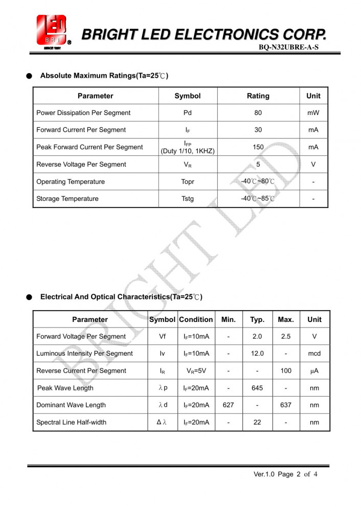 BQ-N32UBRE-A-S technical document page 2