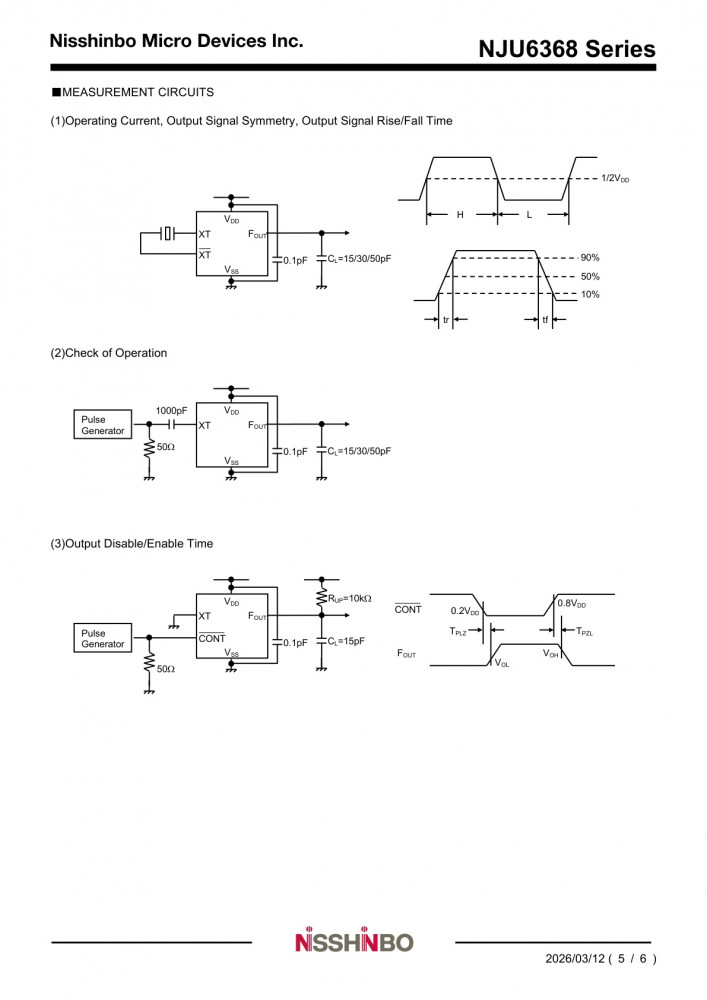 NJU6368 datasheet page 5
