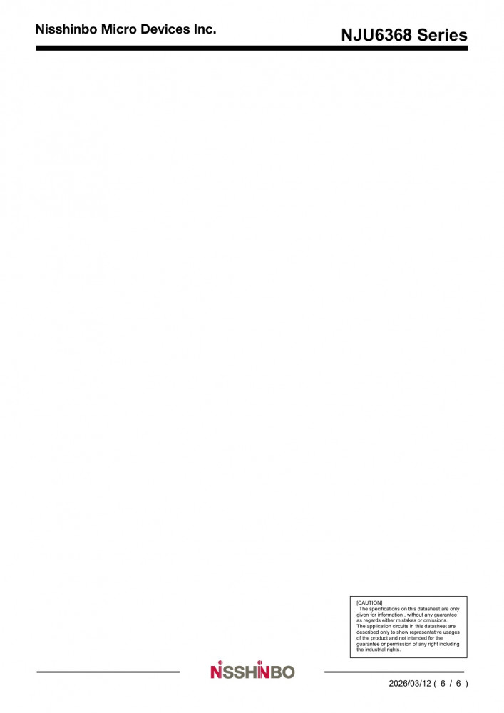 NJU6368 datasheet page 6