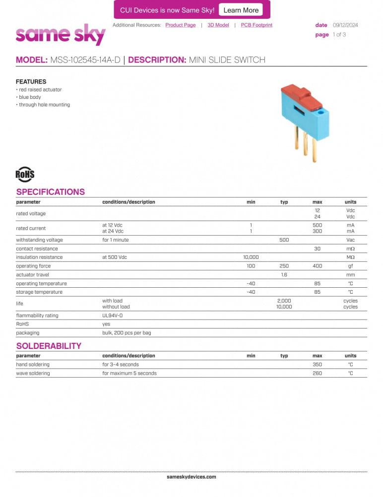 MSS-102545-14A-D product overview