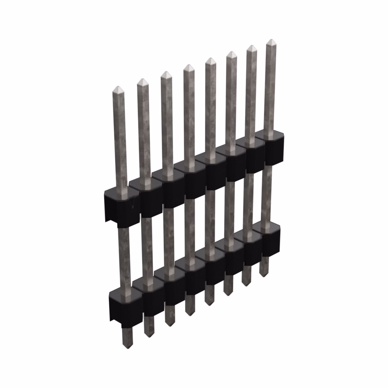KK 254 PCB Header, Single Row, Dual Body, Through Hole, Vertical, 8 Circuits, 2.50µm Tin (Sn) Plating, 12.00mm Stacking Height, Tray Packaging, Lead-Free for sale