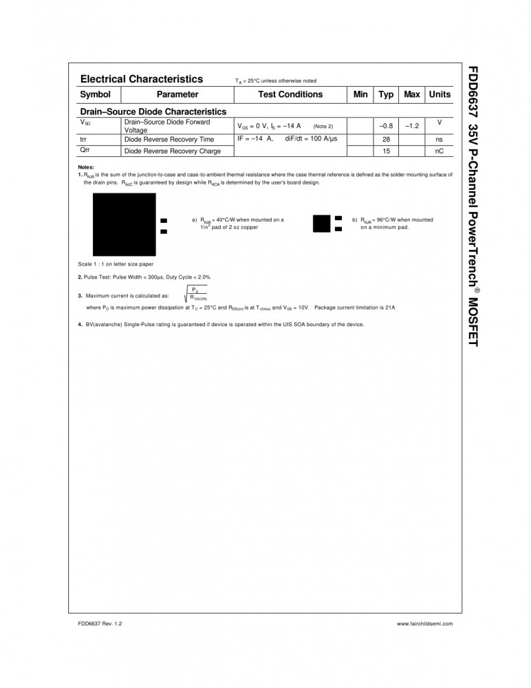 FDD6637 datasheet page 4