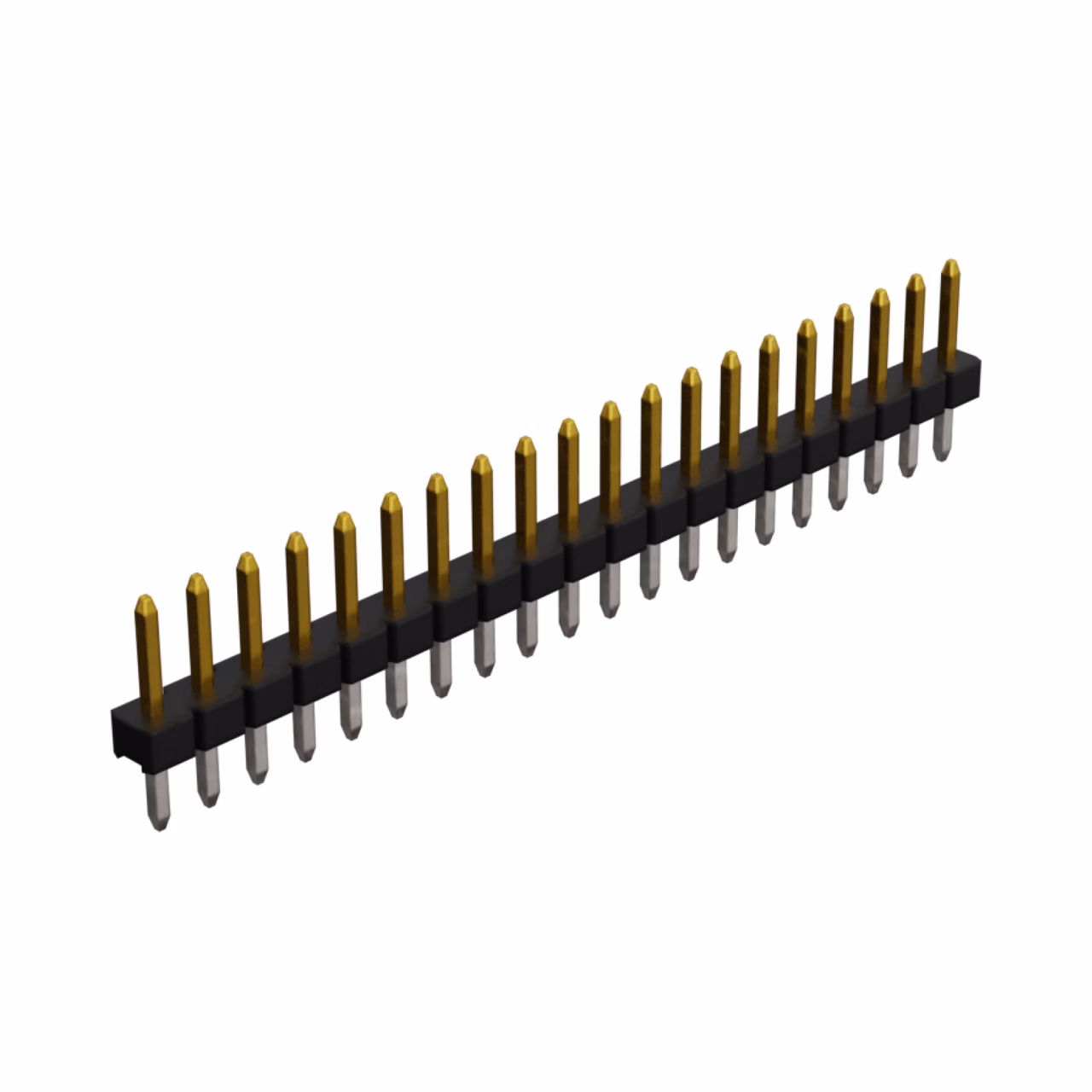 2.00mm Pitch Milli-Grid Header, Vertical, Through Hole, Breakaway, 20 Circuits, 0.50µm Gold (Au) Plating, Mating Pin Length 4.00mm, Tail Length 2.70mm, Lead-Free for sale
