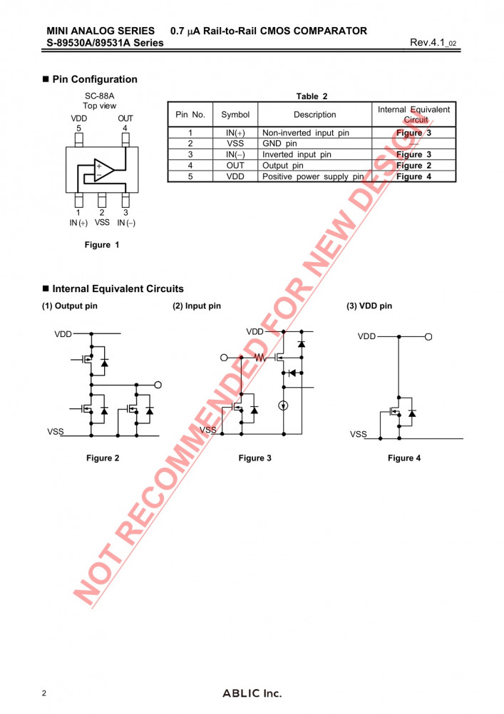 S-89530A/89531A datasheet page 2