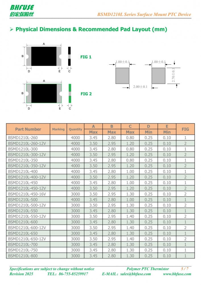BSMD1210L-300 datasheet page 5