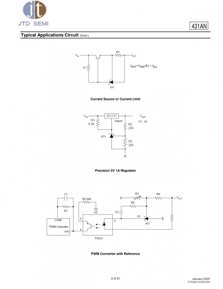 JTD431AN datasheet page 3
