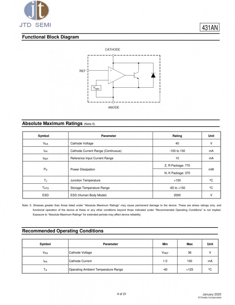 JTD431AN datasheet page 4
