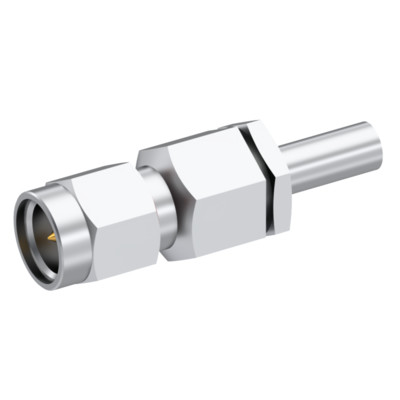 SMA / STRAIGHT PLUG MALE CRIMP TYPE FOR 2.6/50 S CABLE PASSIVATED CAPTIVE CONTACT for sale