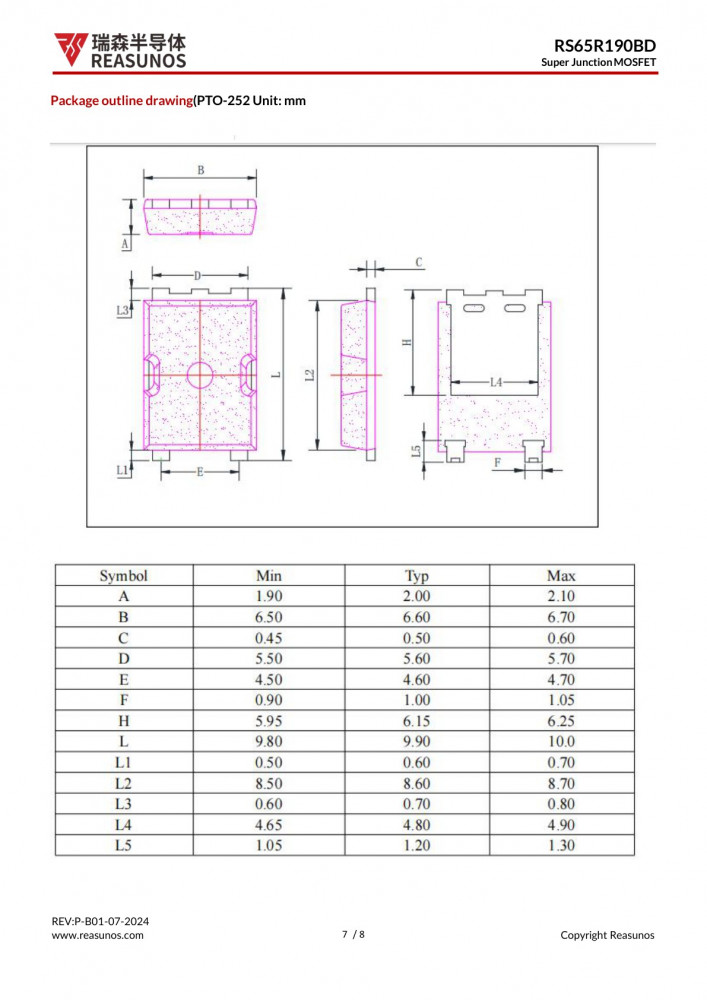 RS65R190BD datasheet page 7