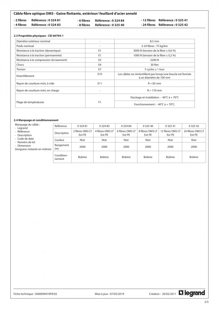 Legrand 032540 technical document page 2