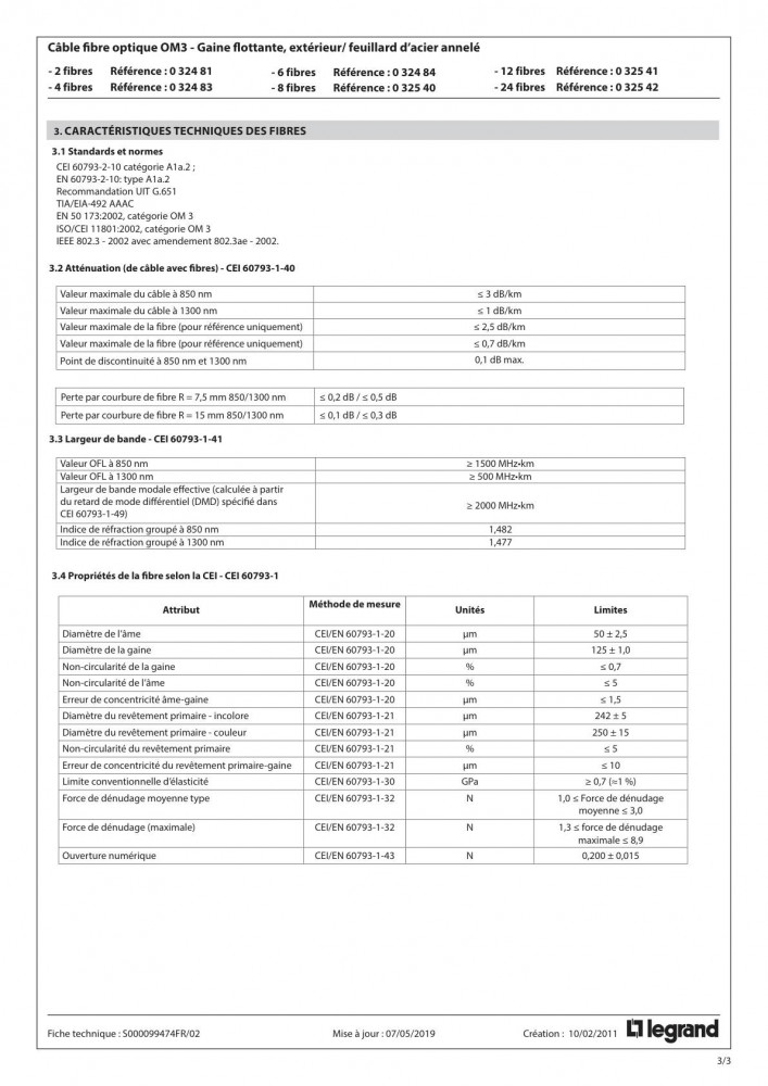 Legrand 032540 technical document page 3