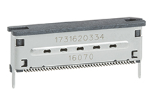 Nano-Pitch I/O Connector, Vertical, Extra Duty Through Hole, 1.57mm Shell Leg Length, with Cap, 80 Circuits