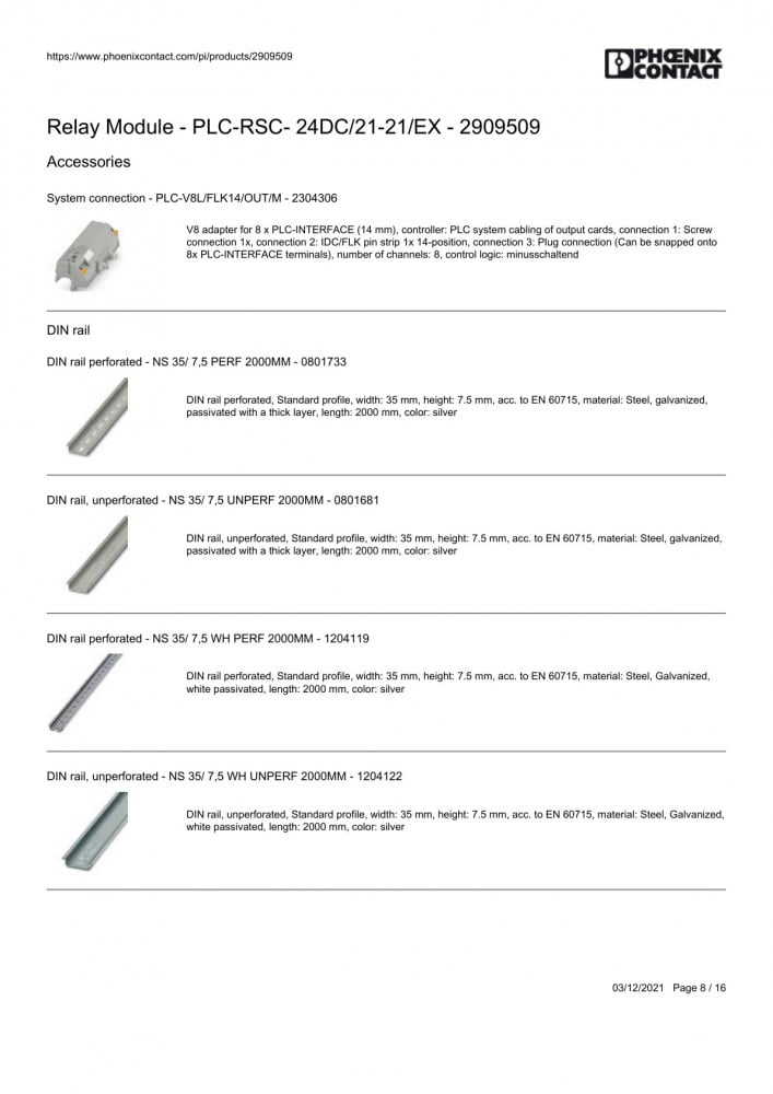 Phoenix Contact 2909509 document page 8