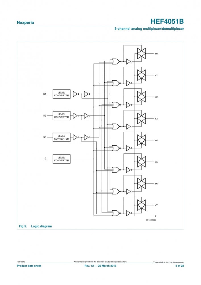 HEF4051B datasheet page 4