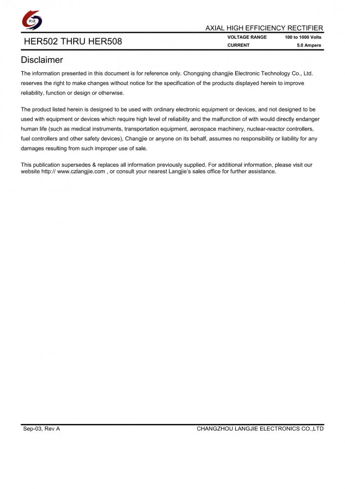 HER508 datasheet page 5