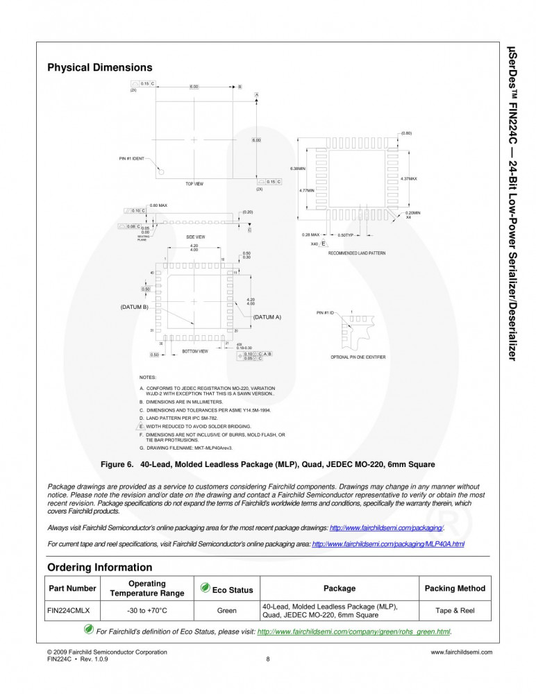 FIN224CMLX datasheet page 8