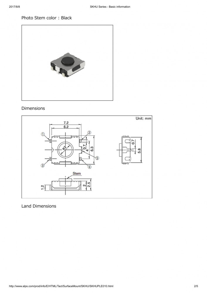 SKHUPLE010 dimensions drawing