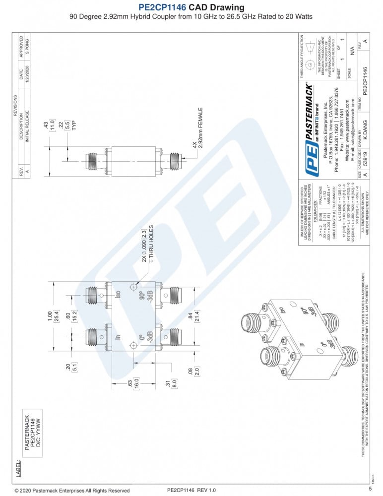 PE2CP1146 technical document page 5