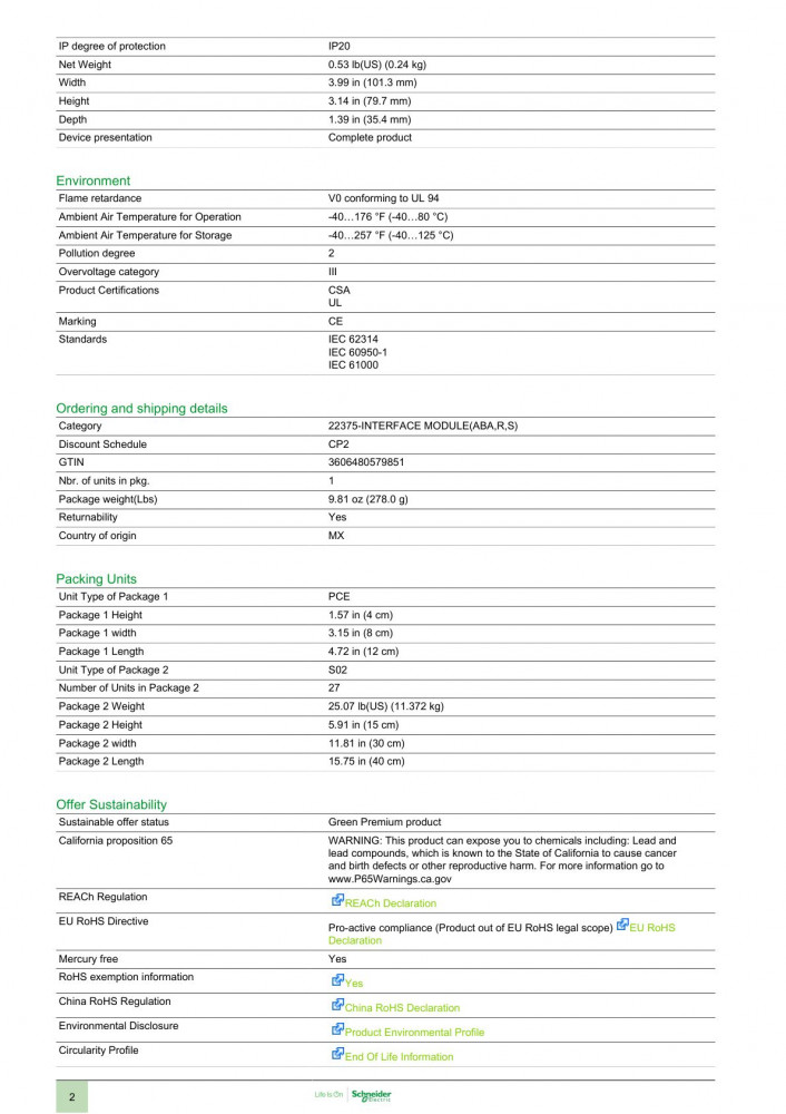 SSP3A250F7 technical document page 2