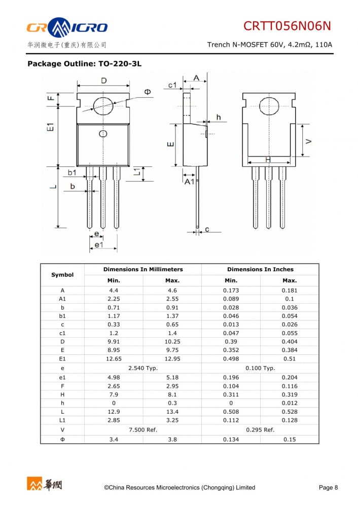 CRTT056N06N datasheet page 8