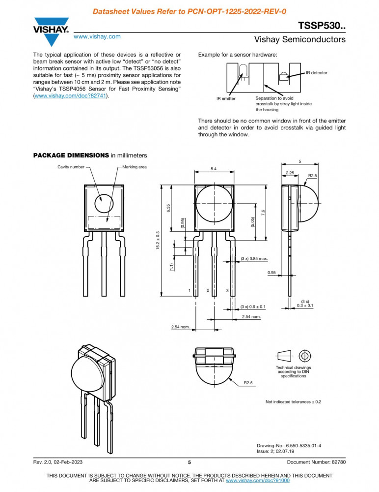 TSSP53038 datasheet page 5