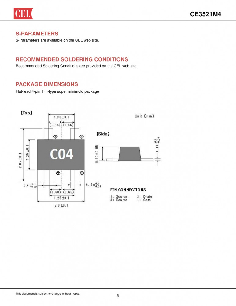CE3521M4-C2 datasheet page 5