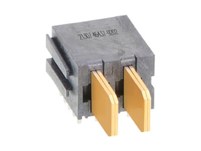 5.50mm Pitch EXTreme Ten60Power Right-Angle Power Blade, 2 DC Power Circuits, Standard Solder Tail