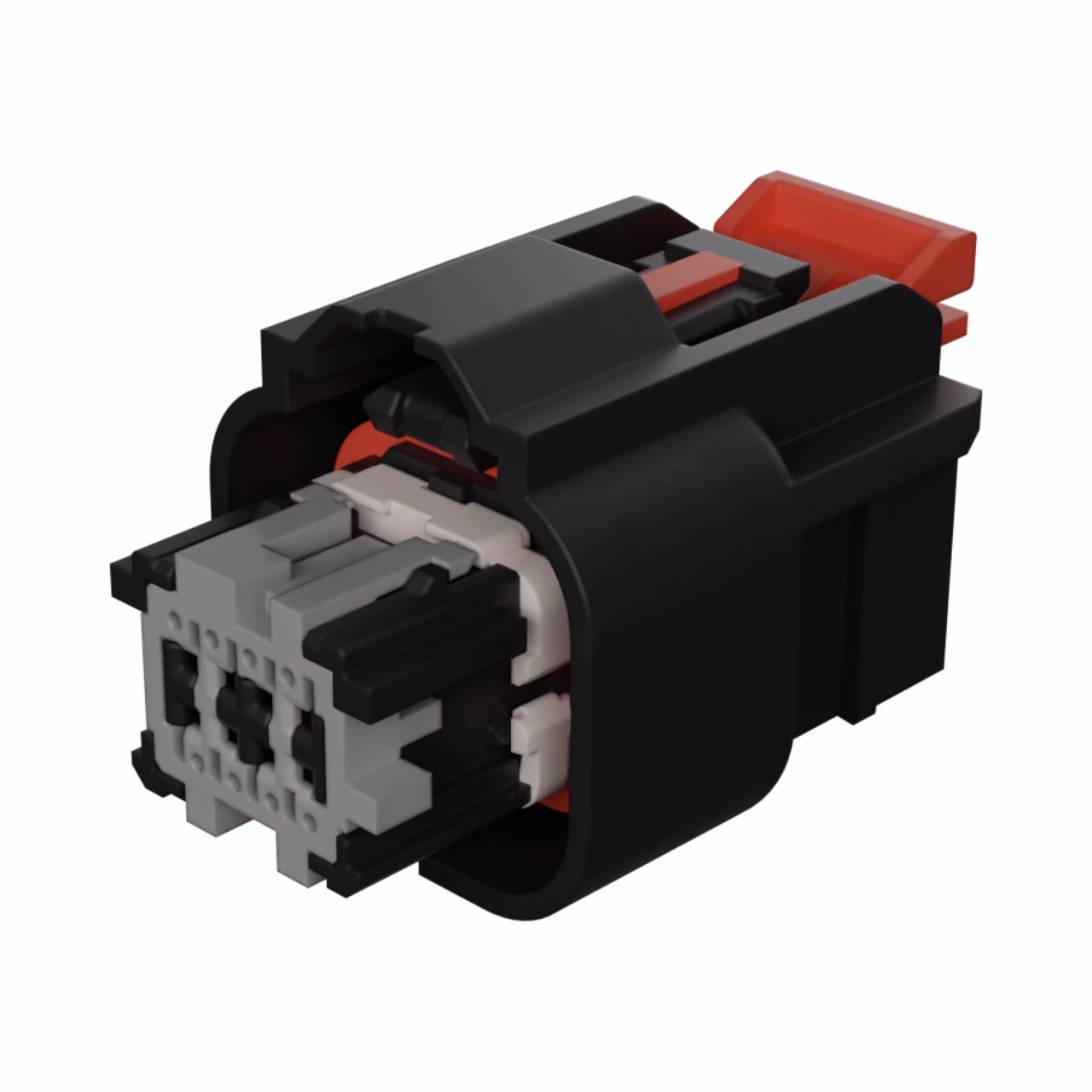 Mini50 Sealed Receptacle Housing, Dual Row, with CPA, 8 Circuits, Polarization Option B, Light Gray for sale