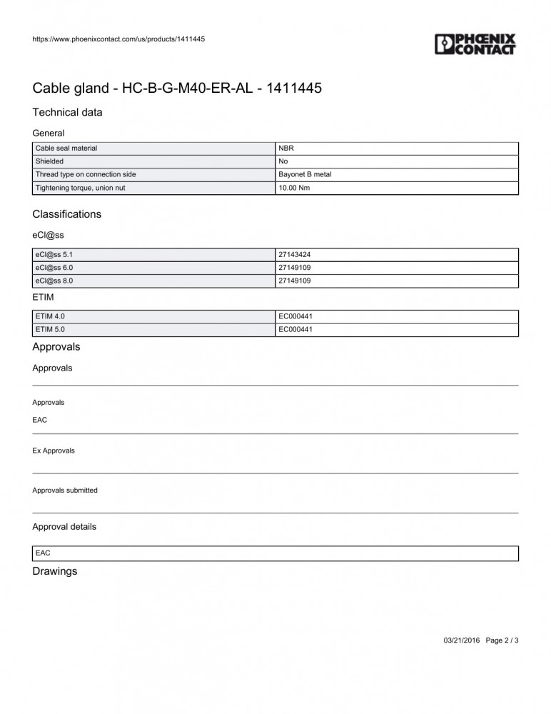 Phoenix Contact 1411445 technical document page 2