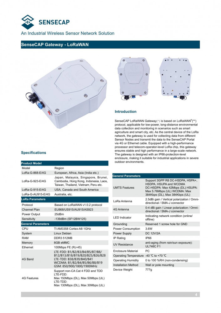 Seeed SenseCAP catalog page 4