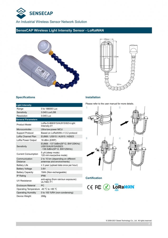 Seeed SenseCAP catalog page 7