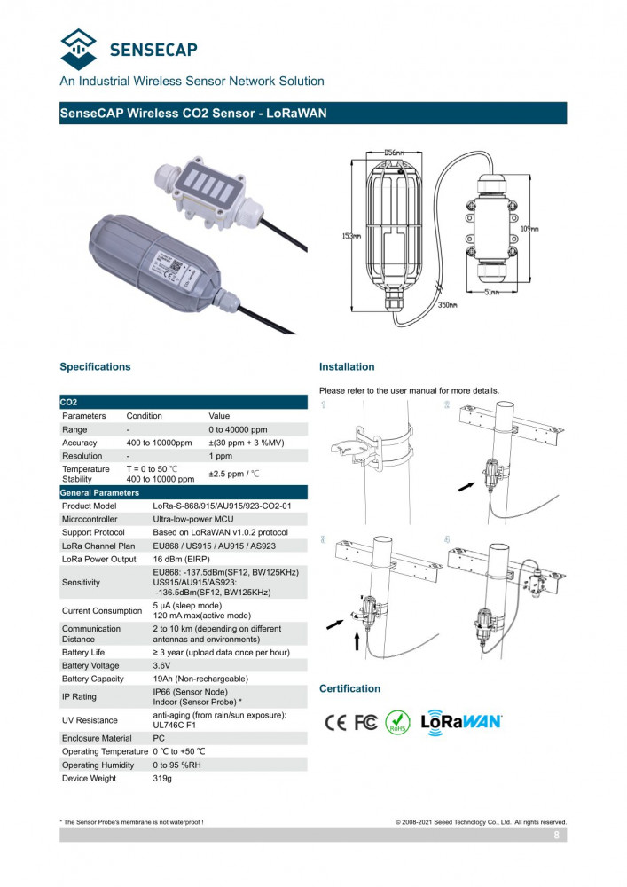 Seeed SenseCAP catalog page 8