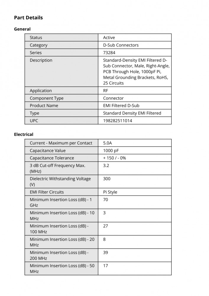Molex 732840290 technical document, page 2